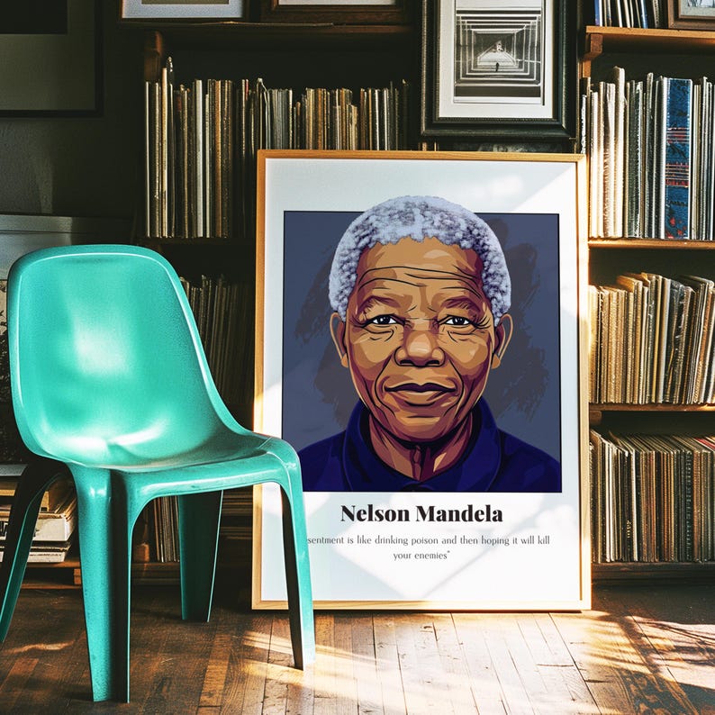 Nelson Mandela Quote Poster: Black History Month Art Print - Etsy