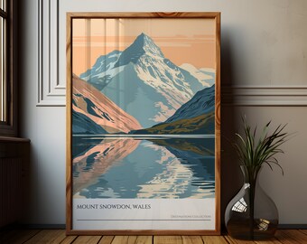 Mount Snowdon Wall Art | Snowdonia National Park Home Decor Print | Yr ...