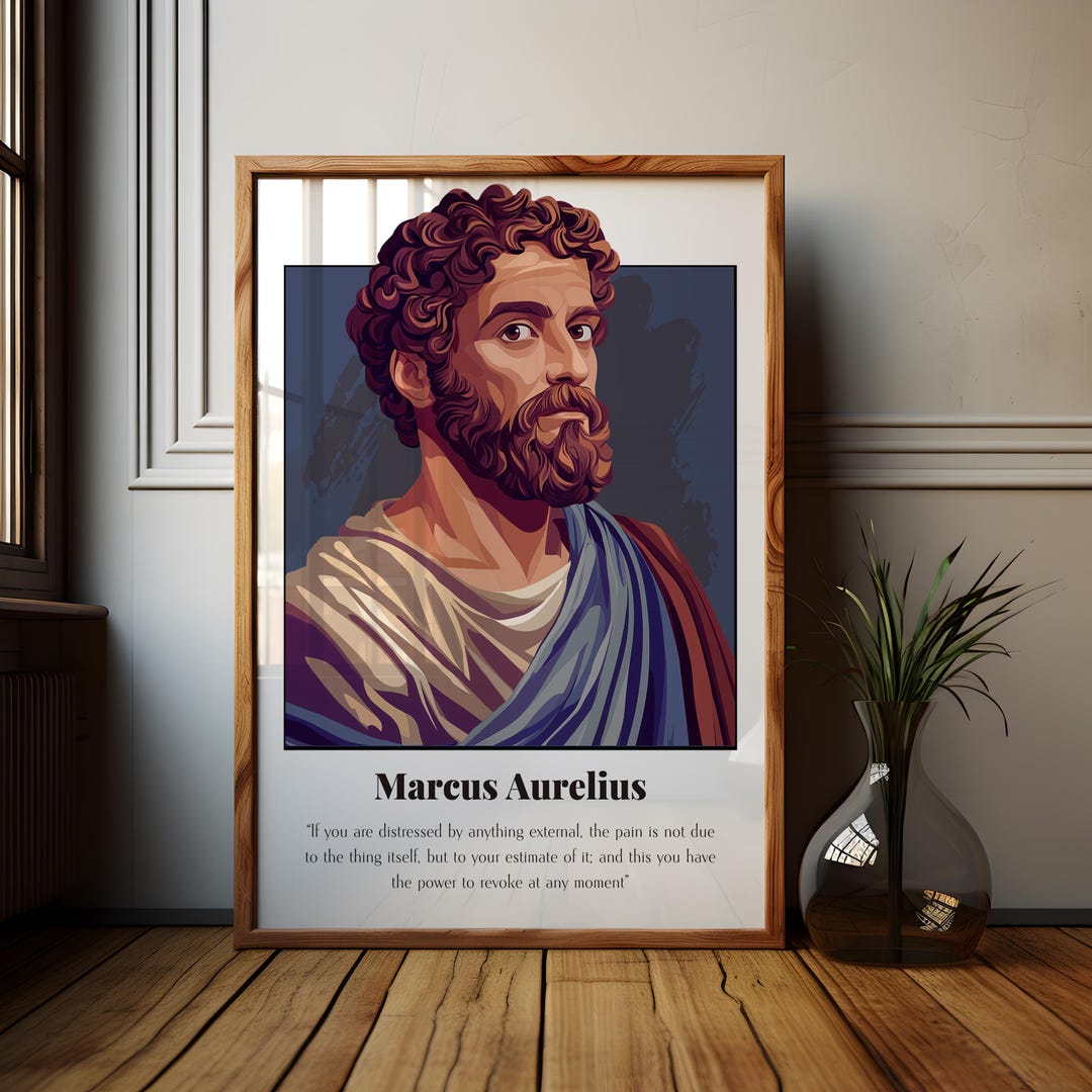 Marcus Aurelius Quote Poster: Stoic Philosophy Art Print - Etsy
