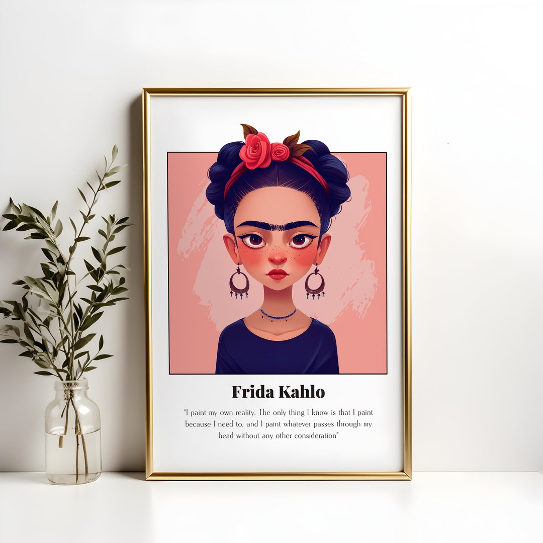 Frida Kahlo Quote Poster: Inspirational Art Print - Etsy