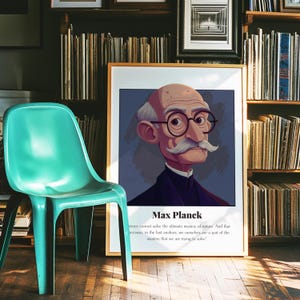 Max Planck Quote Poster: Quantum Mechanics, Historical Icon - Etsy