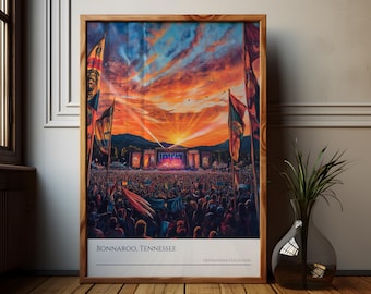 Bonnaroo Music Festival Poster - Etsy