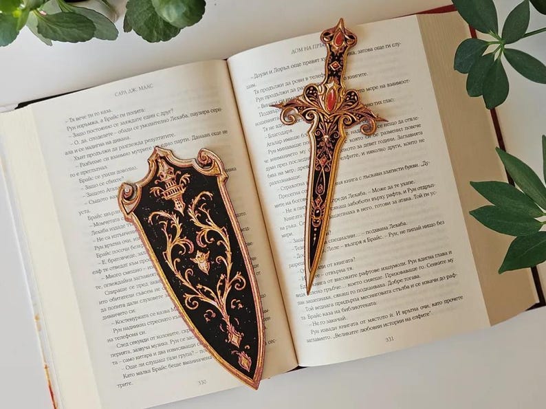 Sword and Shield 3D Printed Bookmark Set – Elegant and Unique Design ...
