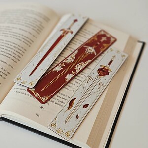 Elegant 3D Printed Sword Bookmarks Set - Fantasy Themed, Intricate ...