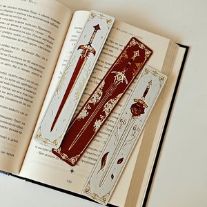 Elegant 3D Printed Sword Bookmarks Set - Fantasy Themed, Intricate ...
