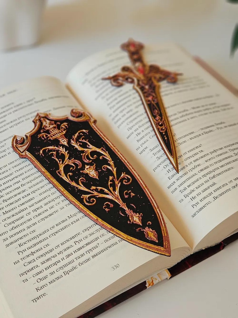 Sword and Shield 3D Printed Bookmark Set – Elegant and Unique Design ...