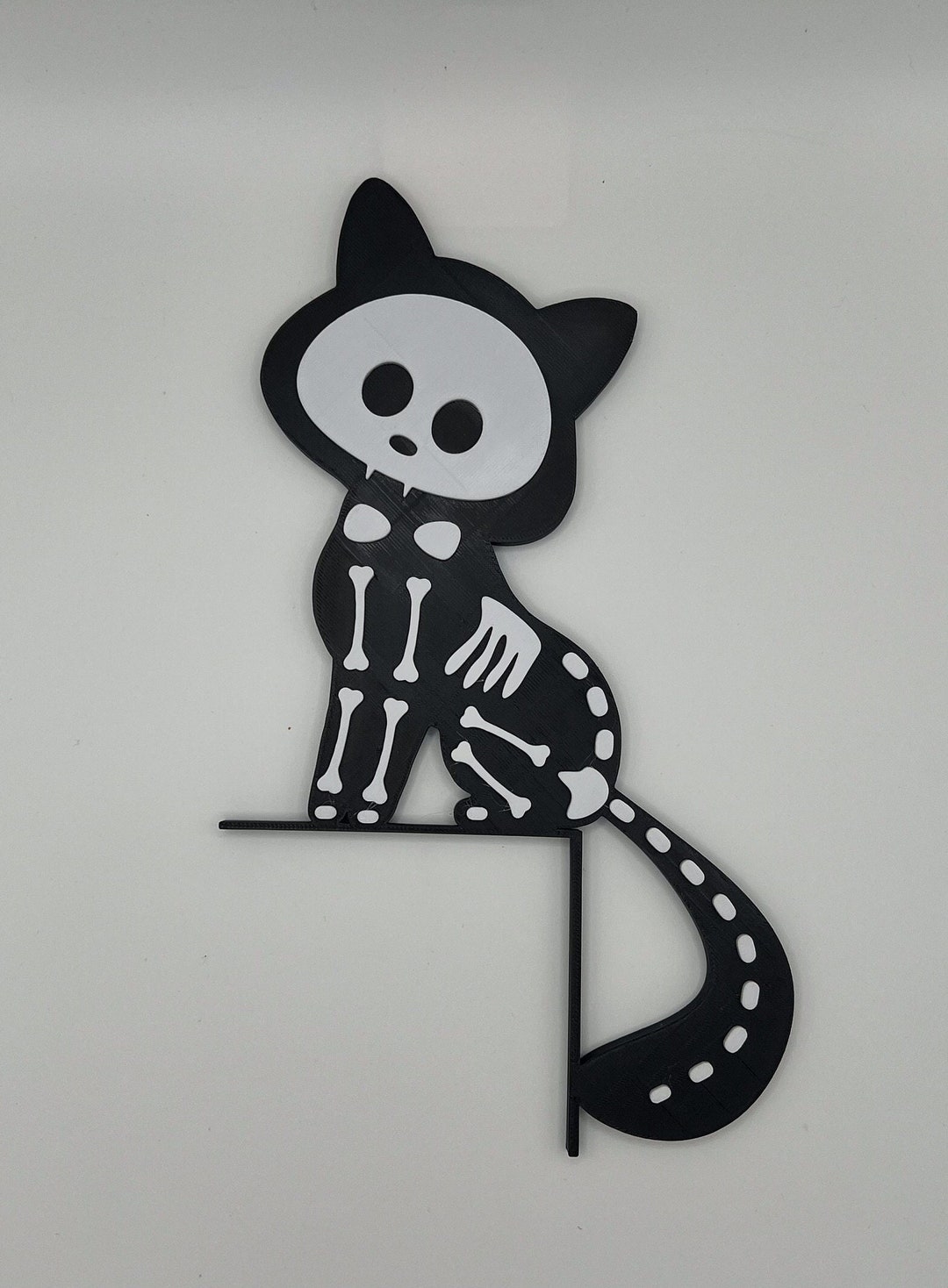 Cute Skeleton Cat Door Hopper Decoration Spooky Halloween Home Décor ...