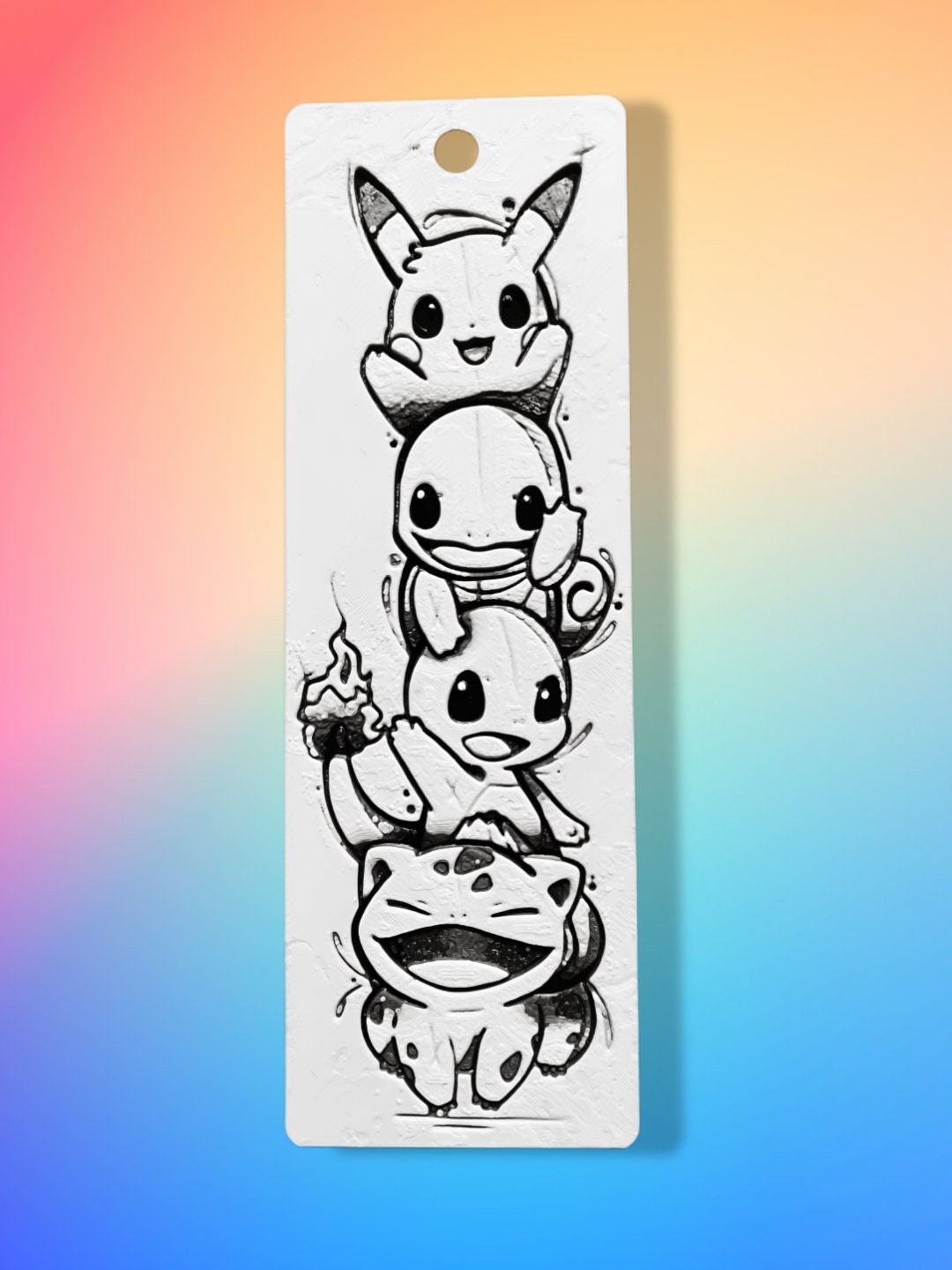 Custom 3D Printed Pokémon Bookmark Pikachu, Squirtle, Charmander, and ...