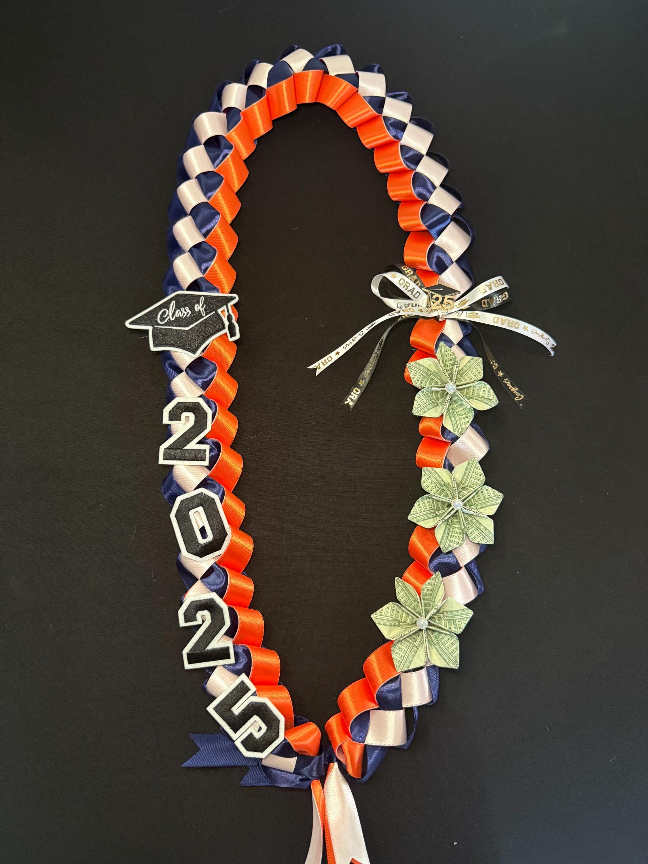 Custom Made Leis in the School Colors. Add in Numbers, Letters or Bills ...