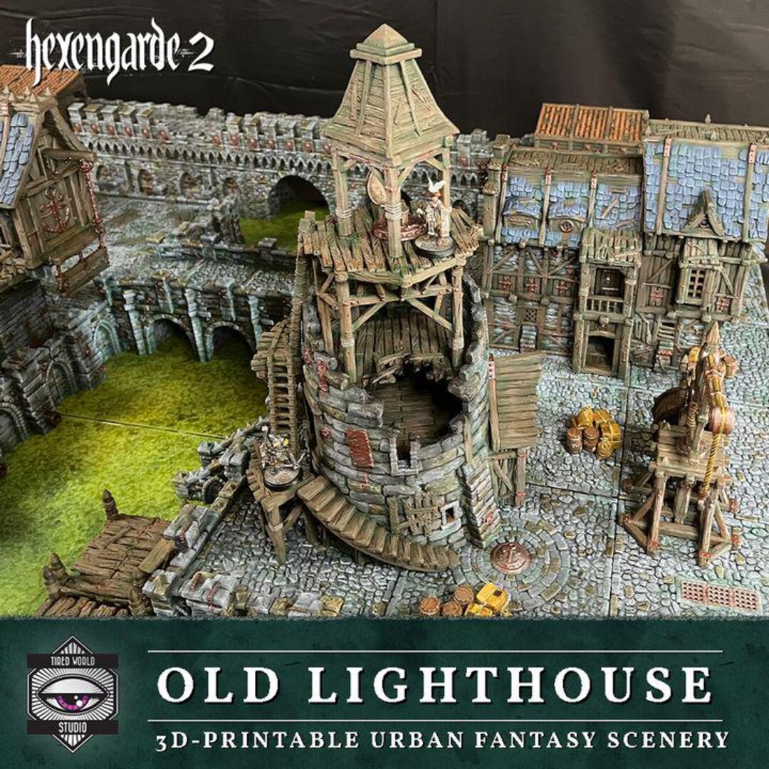 Tired World Old Lighthouse - 3D Printed Tabletop Fantasy Scenery - Etsy