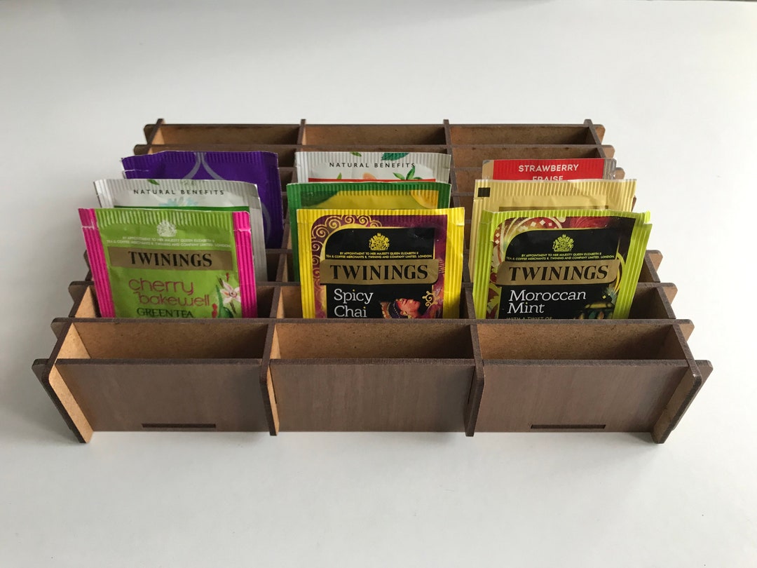 Wooden Tea Sachets, Tea Bags Holder, Tea Bag Organizer, Tea Display ...