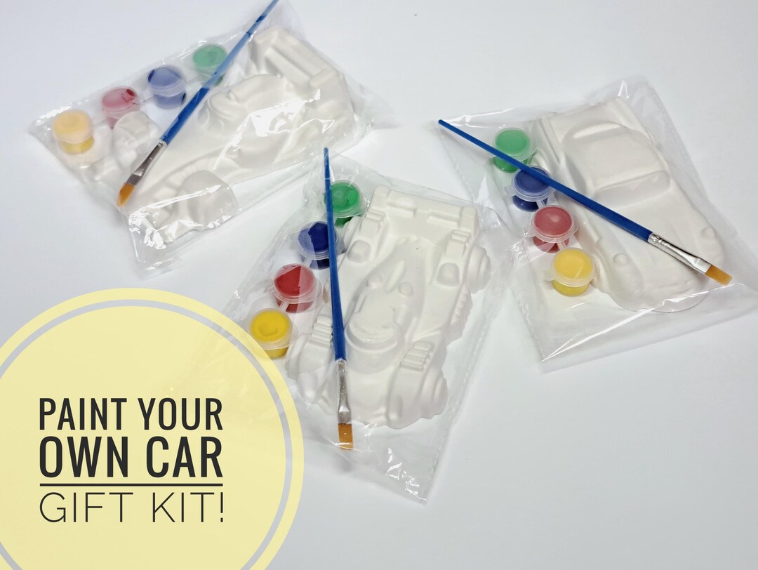 DIY Car Plaster Craft Kit for Kids - Paint Your Own Cars -birthday ...