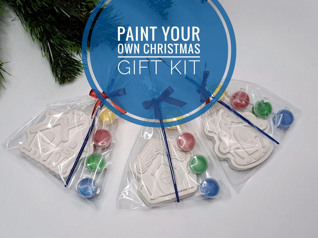 Paint Your Own Christmas Craft Kit / christmas House Plaster Figure on ...