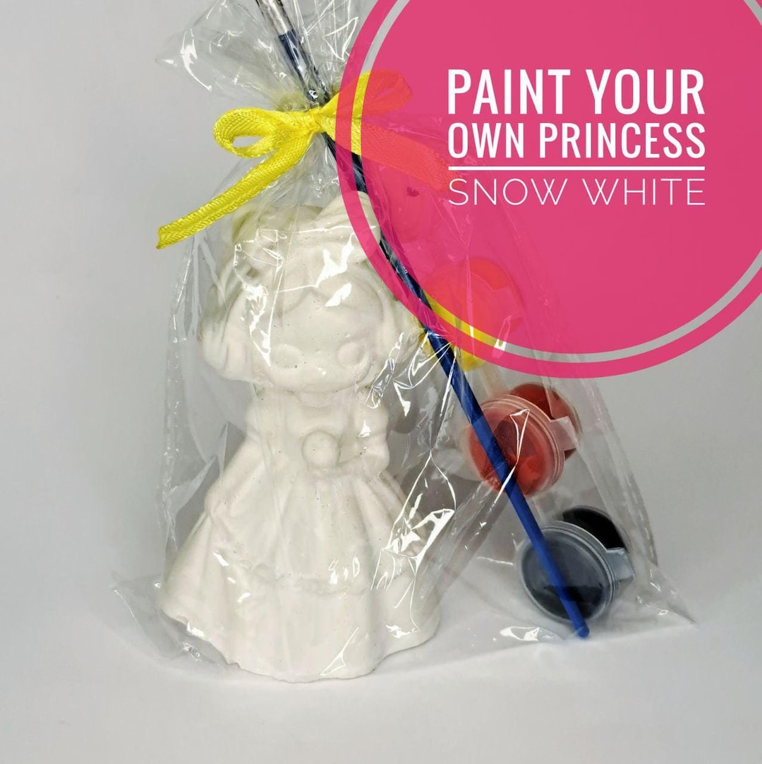 Princess Snow White Plaster Paint Kit: Princess Party Favor Craft - Etsy
