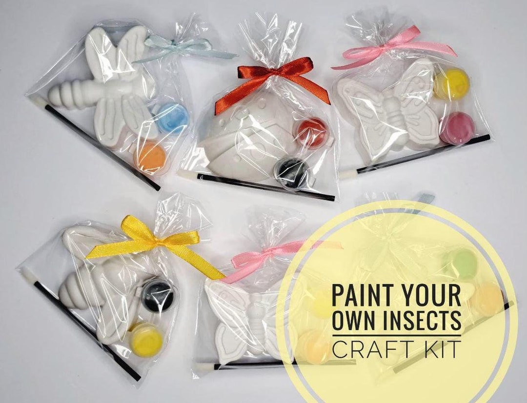 DIY Insects Paint Kits for Kids -paint Your Own Butterfly, Ladybug, Bee ...