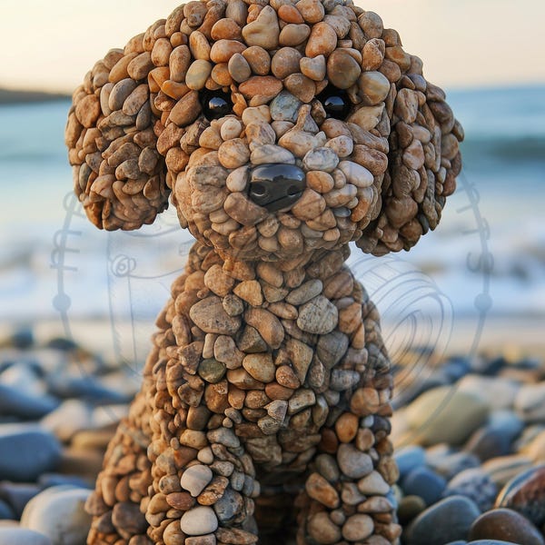 Pebble Art Dogs - Etsy