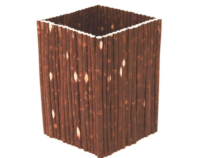 Rustic Wastebasket - Etsy