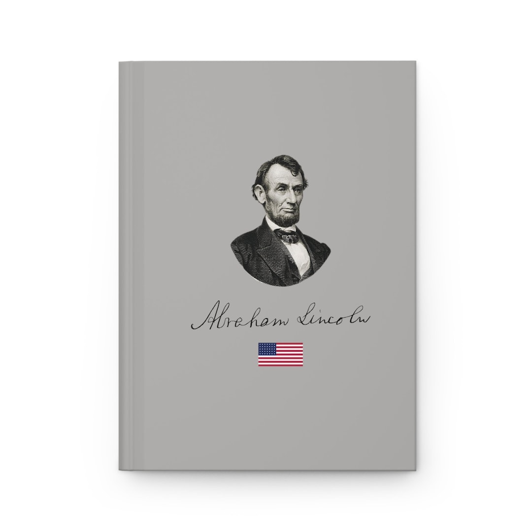 Abraham Lincoln Hardcover Journal Matte - Etsy