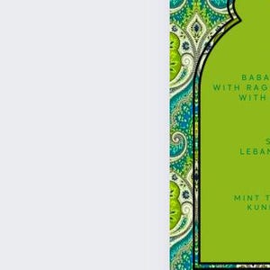 Muslim Wedding Menu Template /arabic Menu Template/ Ramadan Menu ...