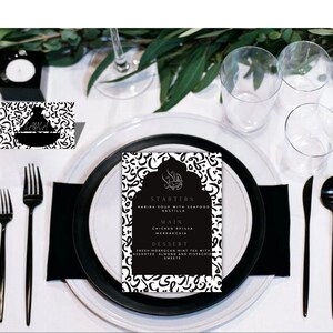 Wedding Menu Template / Digital Menu / Muslim Wedding Menu / Morrocan ...