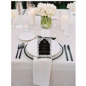 Wedding Menu Template / Digital Menu / Muslim Wedding Menu / Morrocan ...