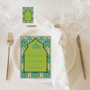 Muslim Wedding Menu Template /arabic Menu Template/ Ramadan Menu ...