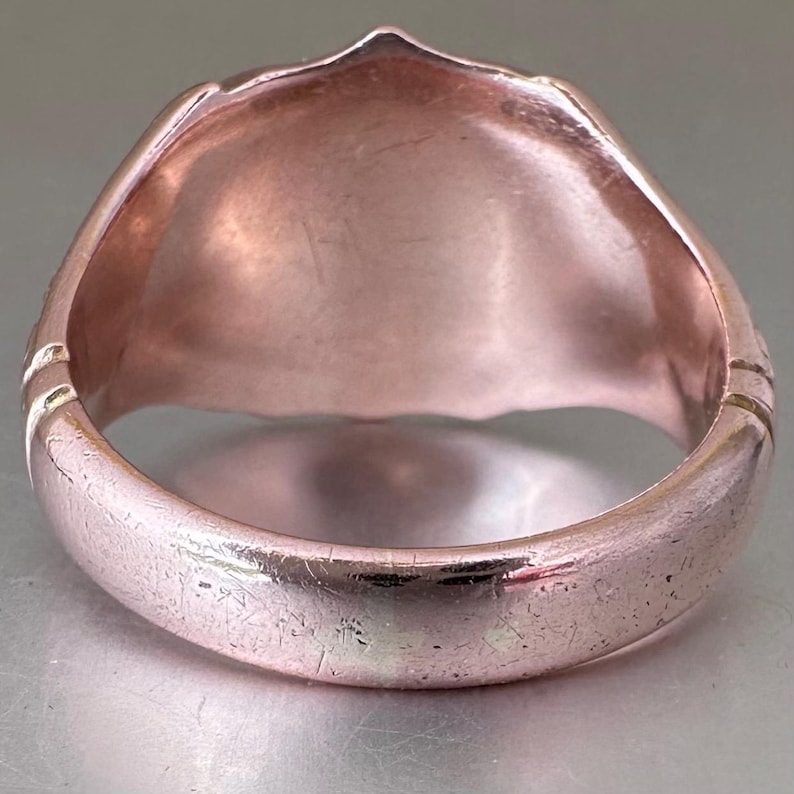 Antique 9ct Gold Blank Shield Signet Ring: Hallmarked 1919 England - Etsy