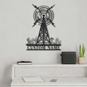 Custom Ham Radio Metal Wall Art Personalized Amateur Radio Name Sign ...