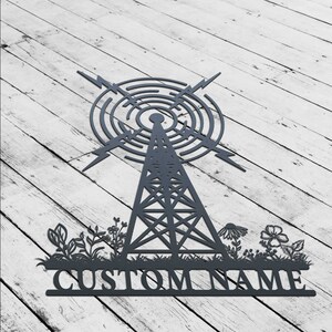 Custom Ham Radio Metal Wall Art Personalized Amateur Radio Name Sign ...