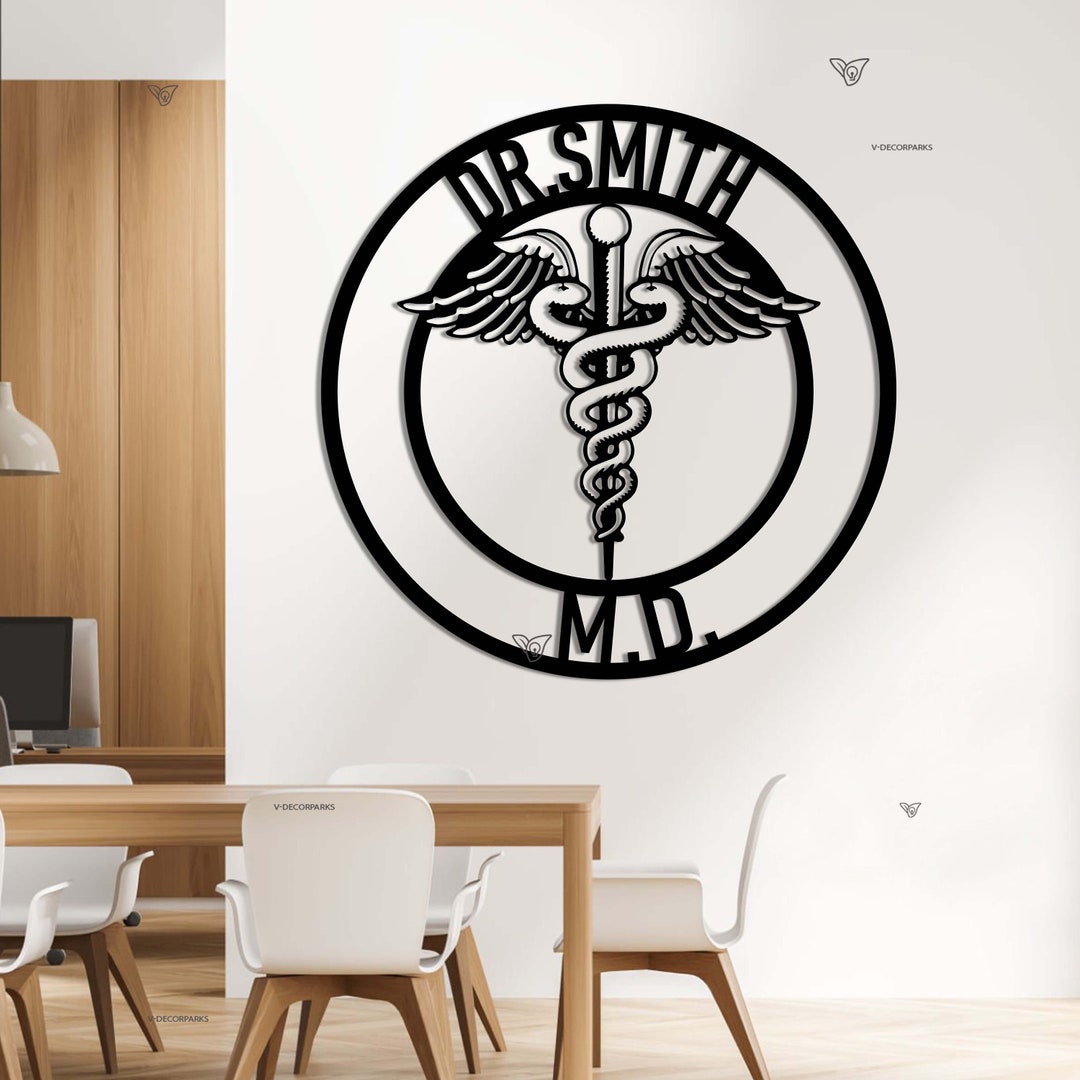 Caduceus Nurse Metal Wall Art Personalized, Nurse Metal Sign, Nurse ...