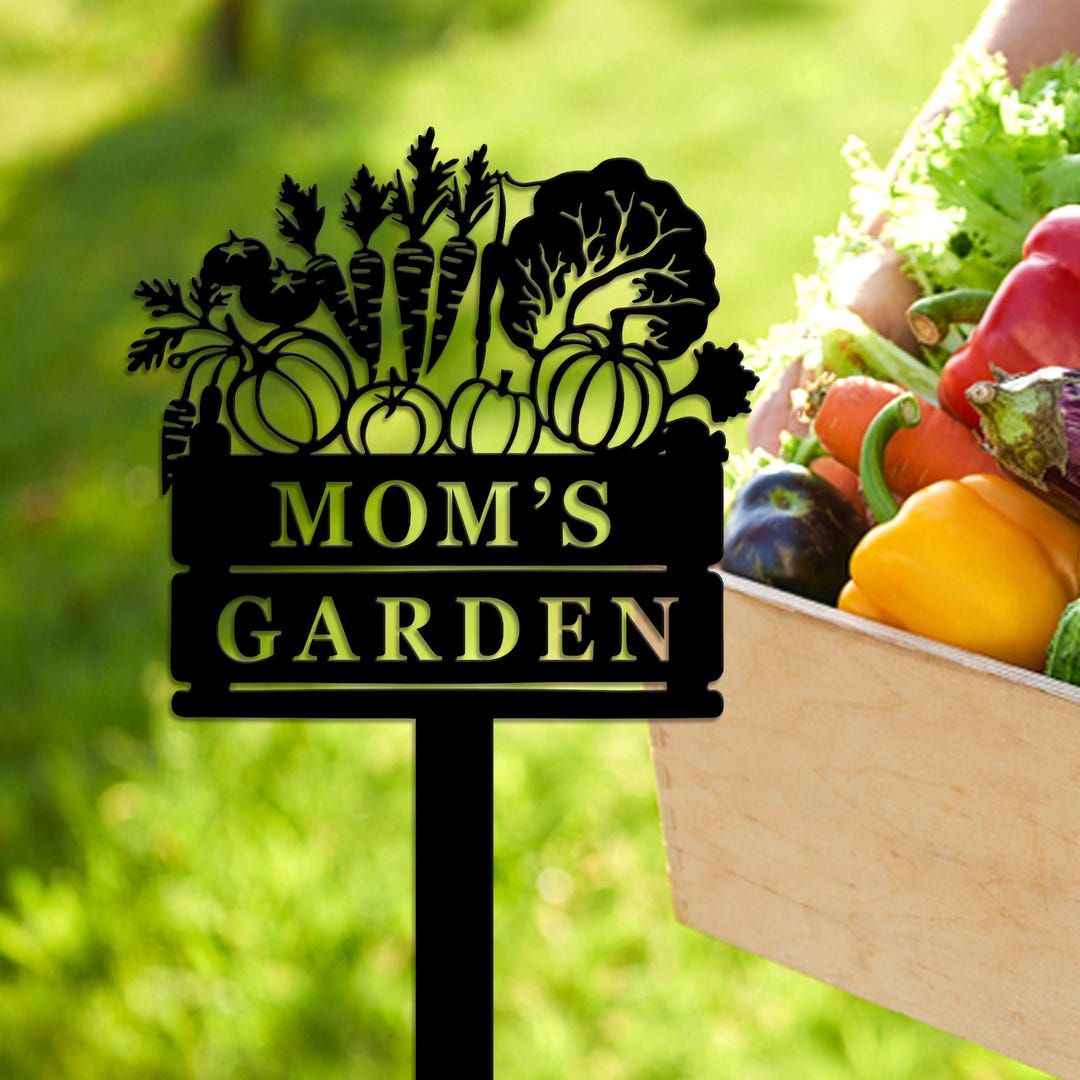 Custom Homegrown Veggies Garden Stake,metal Yard Sign,yard Decor ...