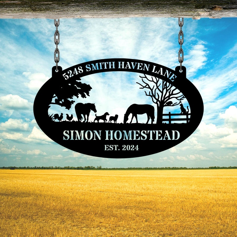 Horse and Cow Farm Signs - Etsy