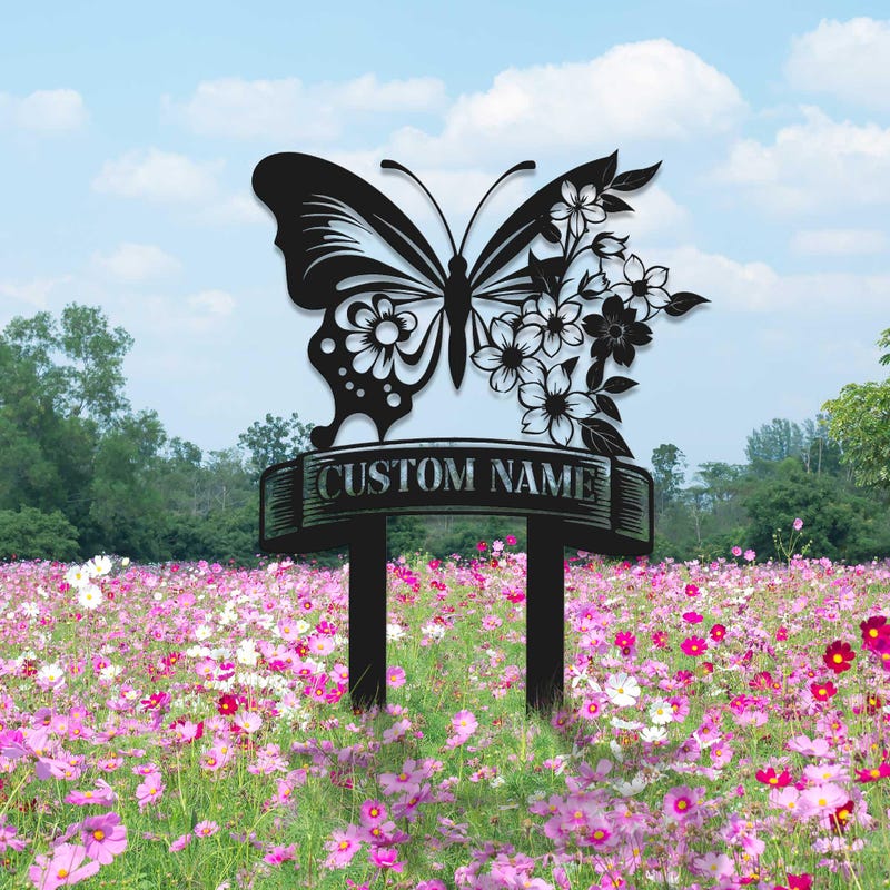 Butterfly Garden Sign - Etsy