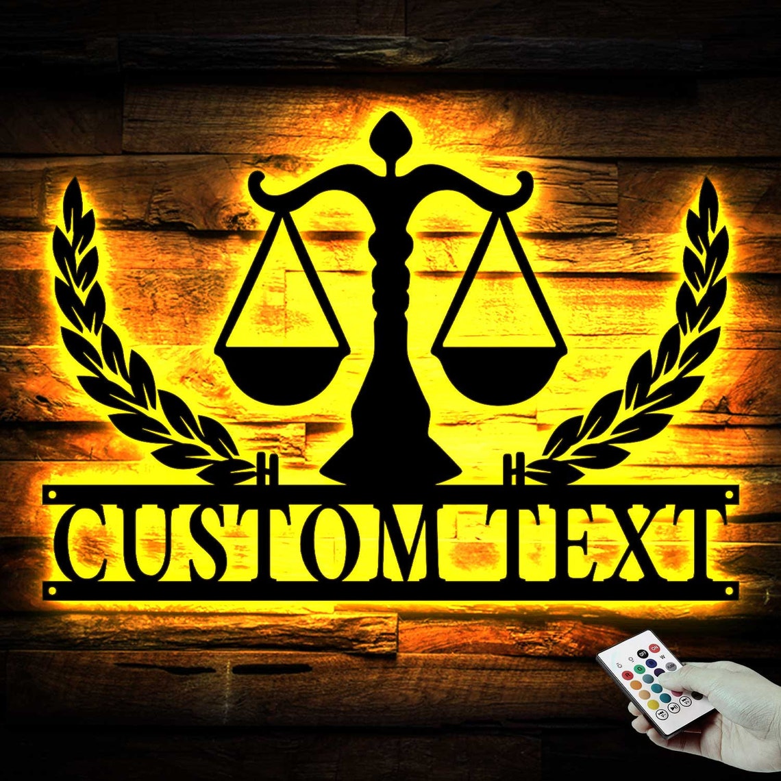 Personalized Lawyer Gift, Custom Scales of Justice Metal Wall Art With ...