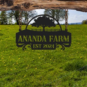 Custom Entryway Sign, Metal Farm Signs, Custom Farm Signs, Ranch Signs ...