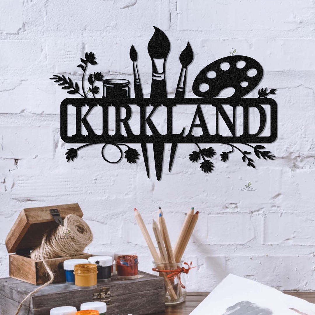 Personalized Metal Art Studio Sign Wall, Custom Artist Sign, Painter ...
