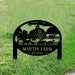 Farm Sign Metal Address Stake, Family Name Customizable Yard Sign With ...
