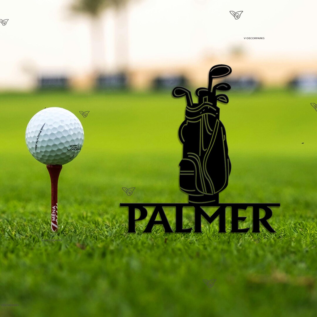 Personalized Metal Golf Name Sign, Custom Golf Name Sign,sport Name ...