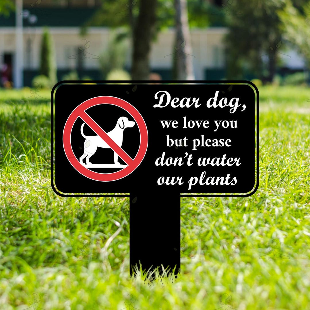 Funny Yard Sign, No Dog Pee Sign, Garden Warning Decoration, Outdoor ...