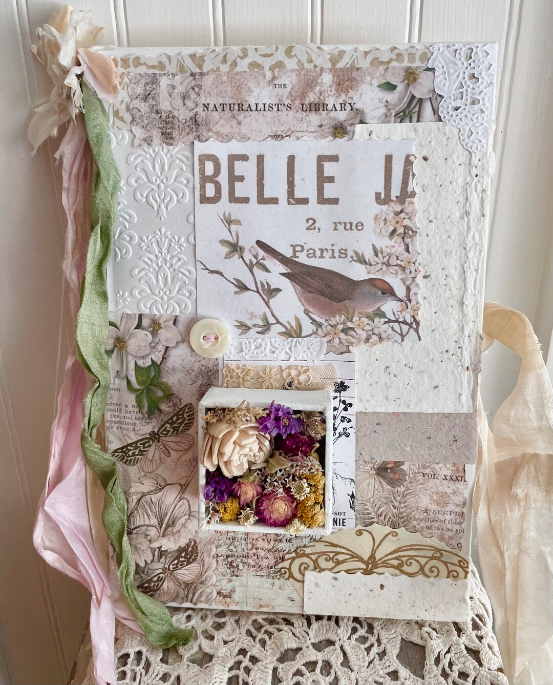 Shabby Garden VINTAGE Altered BOOK! - Etsy