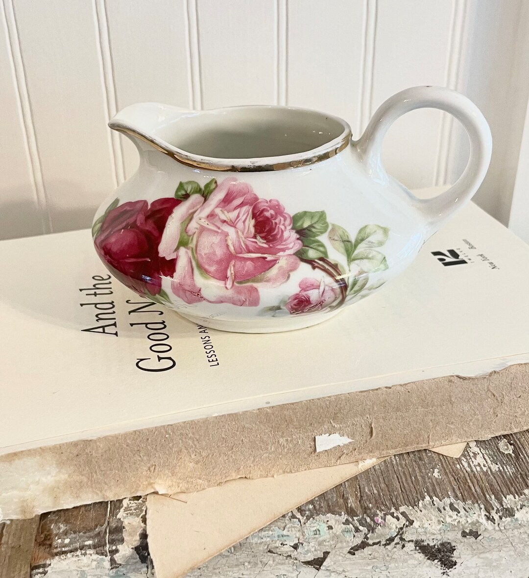 Beautiful Old ROSES Creamer Germany - Etsy