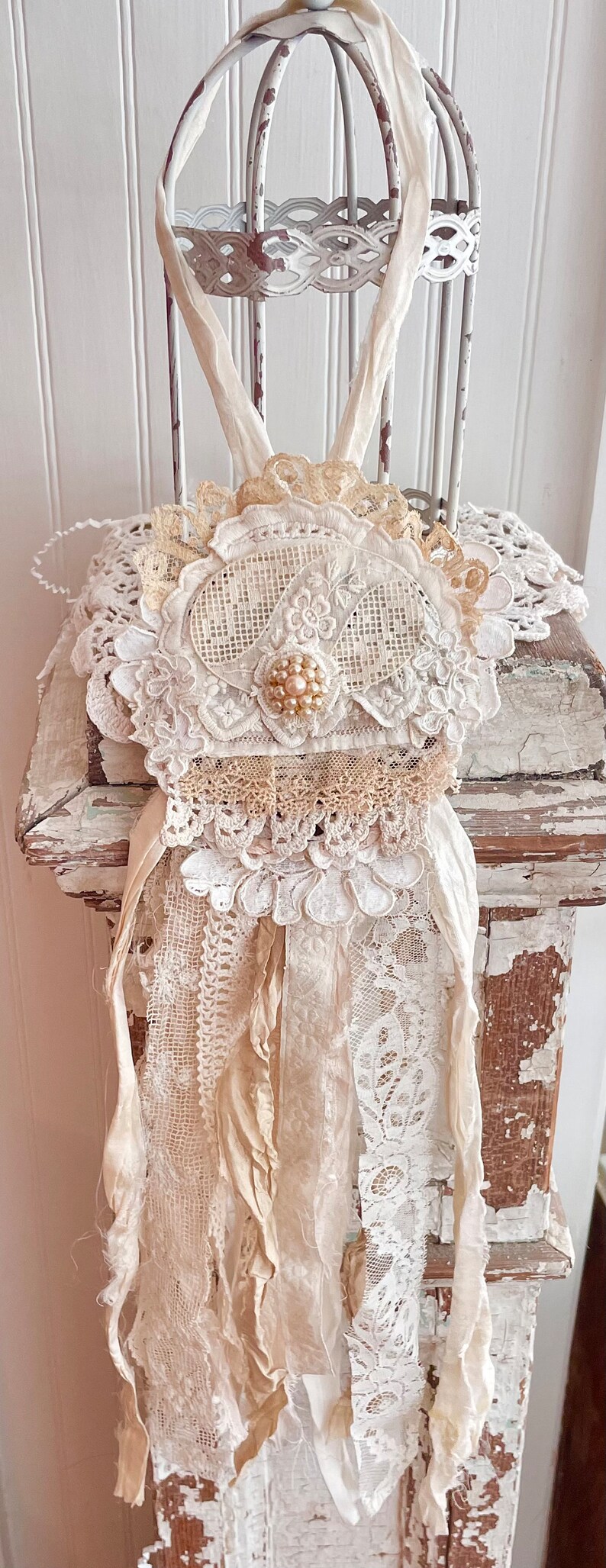 Shabbiest Beautiful Rosette French LACE - Etsy