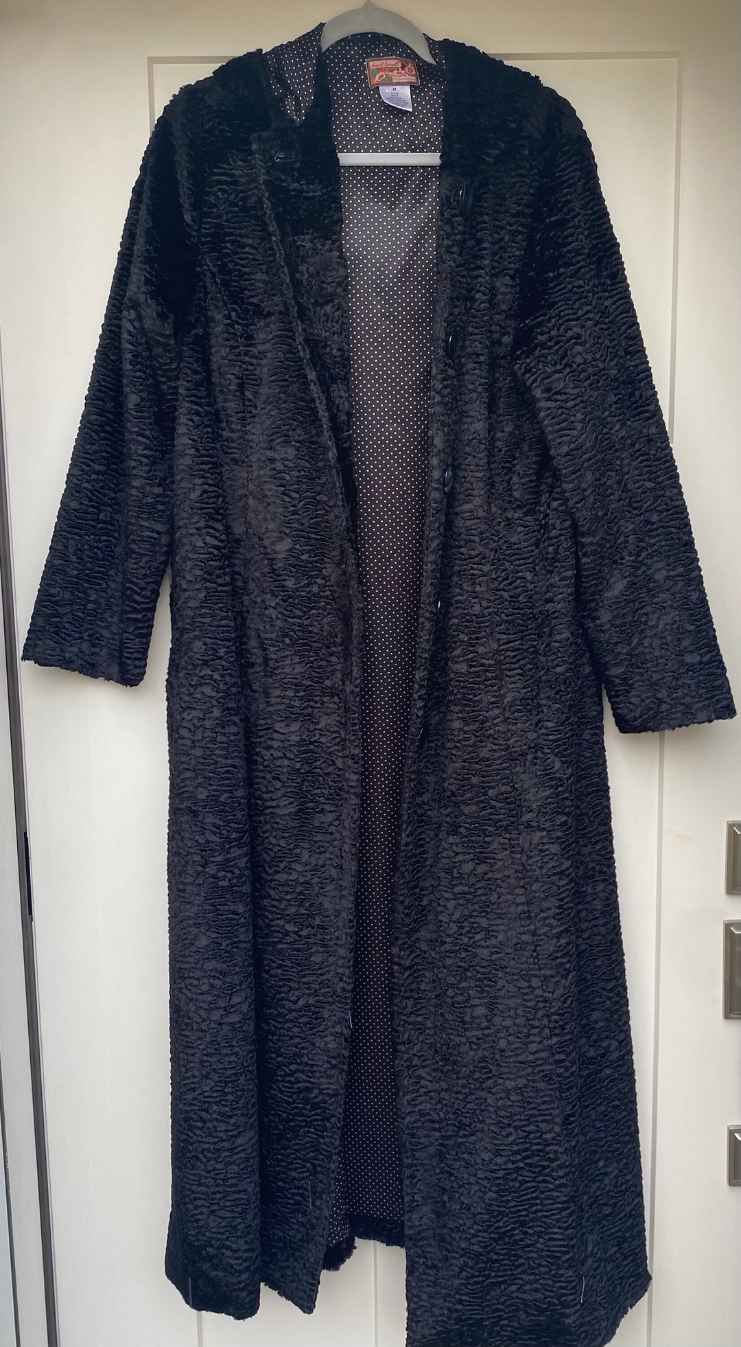 April Cornell Faux Lambs Wool Full Length Coat - Etsy