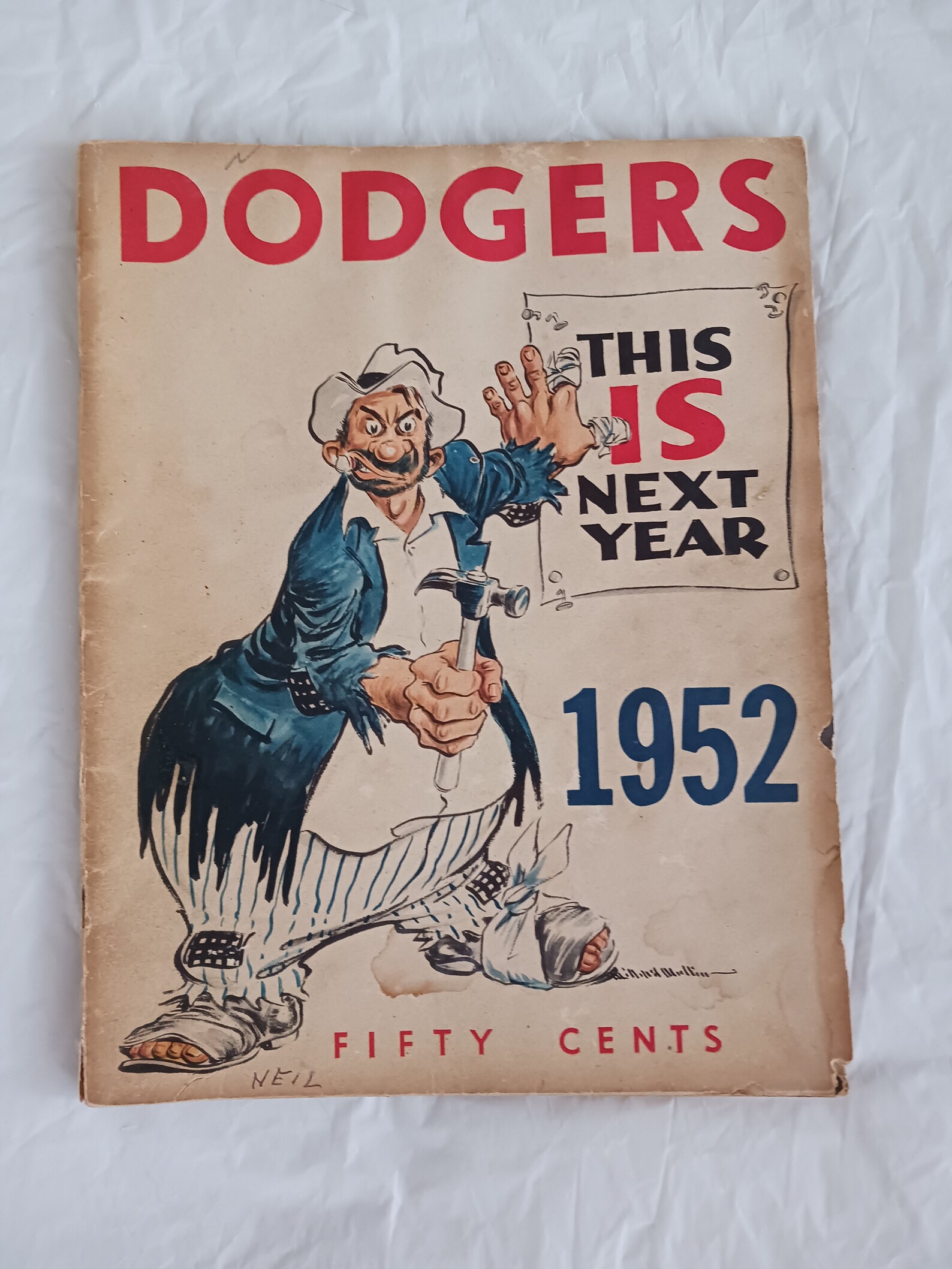 1952 Brooklyn Dodgers Yearbook Carl Erskine - Etsy