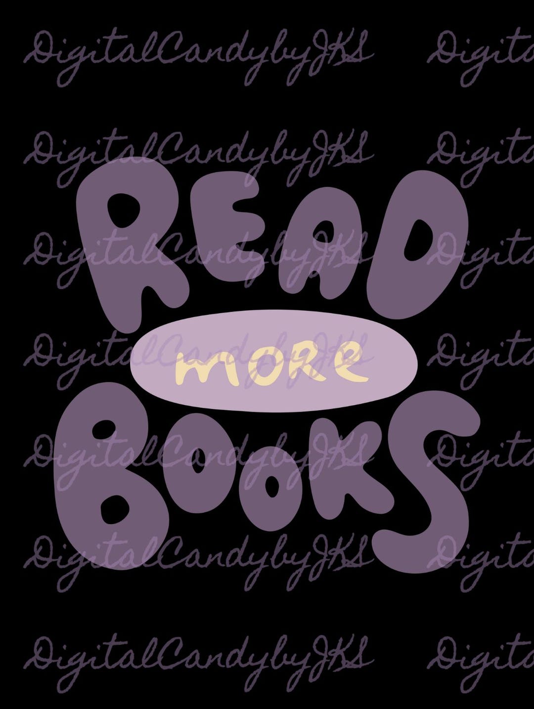 Read More Books (black) Digital Art Screensaver for Kobo Libra Color E ...