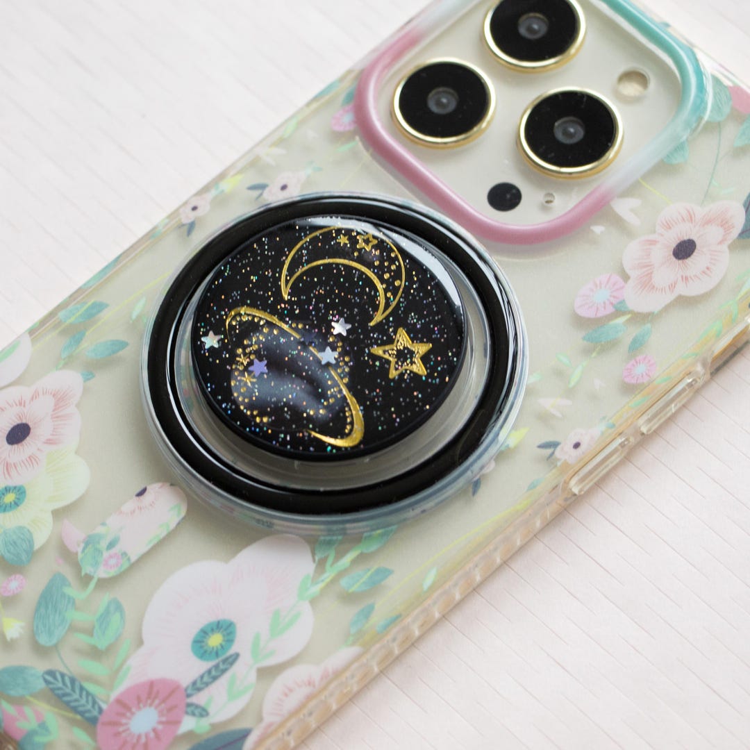 Planet Magnetic Phone Grip, Moon and Star Grip for Kindle, Space ...