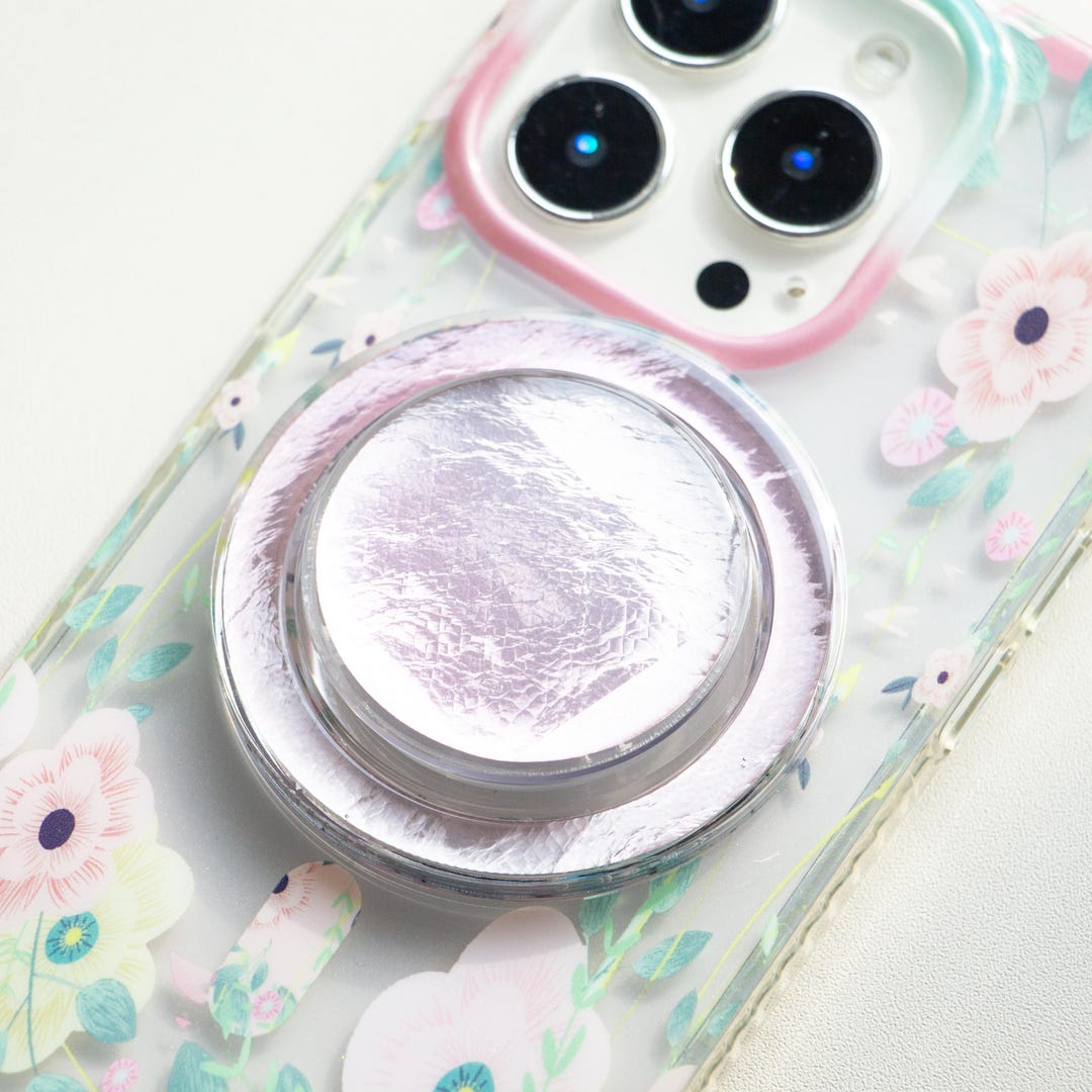 Pink Magnetic Grip, Colourful Phone Grip for Kindle, Magnetic Folding ...