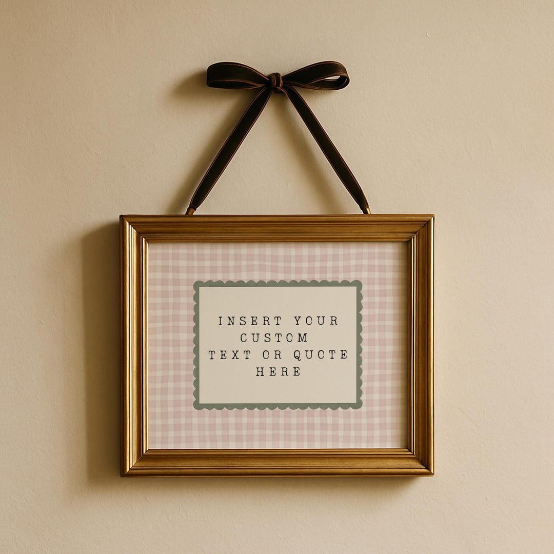 Personalized Quote Nursery Wall Art | Cottagecore Kids Room Decor ...