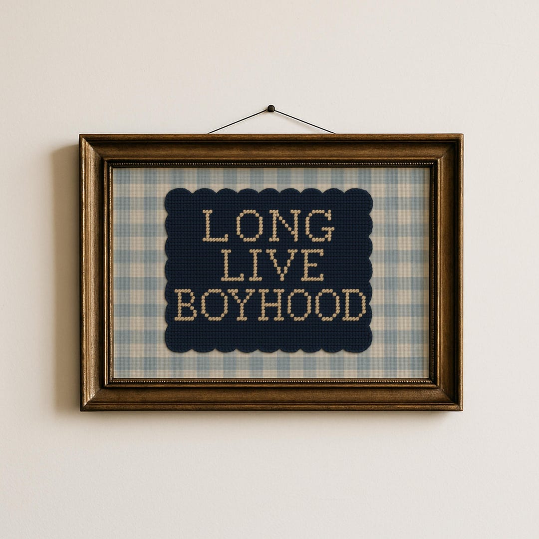 Long Live Boyhood Print ∙ Vintage Boy Nursery Room Art ∙ Printable ...