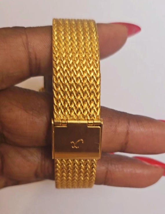 Vintage Xavier Gold Tone Watch New Battery - Gem